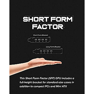 VisionTek Radeon RX 550 4GB GDDR5 4M 4K Graphics Card, 4 Mini DisplayPort, 7.1 Surround Sound, PCI Express, Low-Profile GPU, ATX & SFF (901507)