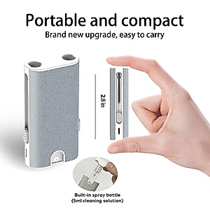 5-in-1 Electronic Cleaner kit- Portable Cleaning kit for Airpods/Earbuds/Phone/Camera/Watch/Laptop,with Cleaning Pen and Spray Bottle,Multifunctional Cleaning Tool