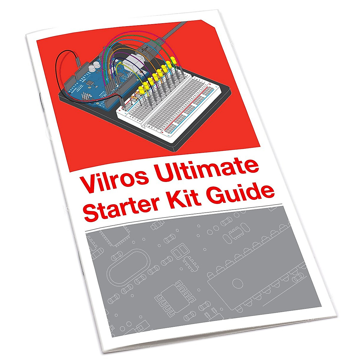Vilros Arduino Uno Ultimate Starter Kit + LCD Module - Includes 72-Page Instruction Book, Arduino Uno R3 Board, Breadboard, Sensors, Jumper Wires, DC Motor & More for Arduino Projects