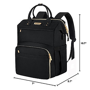 JCDOBEST Lunch Bag Backpack, Insulated Cooler Backpack Lunch Box Laptop Backpack with USB Port for Women Men Fits 15.6 Inch Laptop