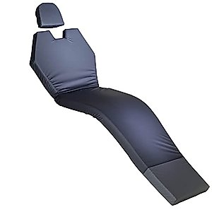 3" Memory Foam Dental Chair Overlay with Head Rest - Navy