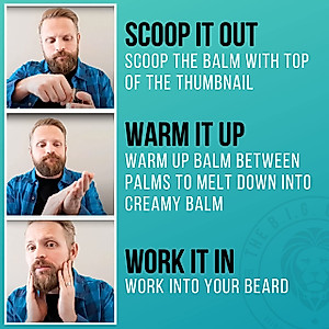 B.I.G. Company Beard Balm for Men - Light Weight Beard Wax with Good Hold, Styling, Control and Deep Conditioning of Beard Hair - Promotes Natural Beard Growth