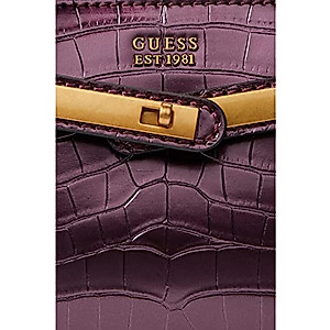 GUESS Enisa Mini Satchel Plum One Size