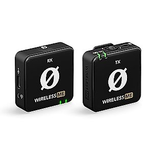 RØDE Wireless ME Ultra-compact Wireless Microphone System with Built-in Microphones, GainAssist Technology and 100m Range for Filmmaking, Interviews and Content Creation, Wireless ME