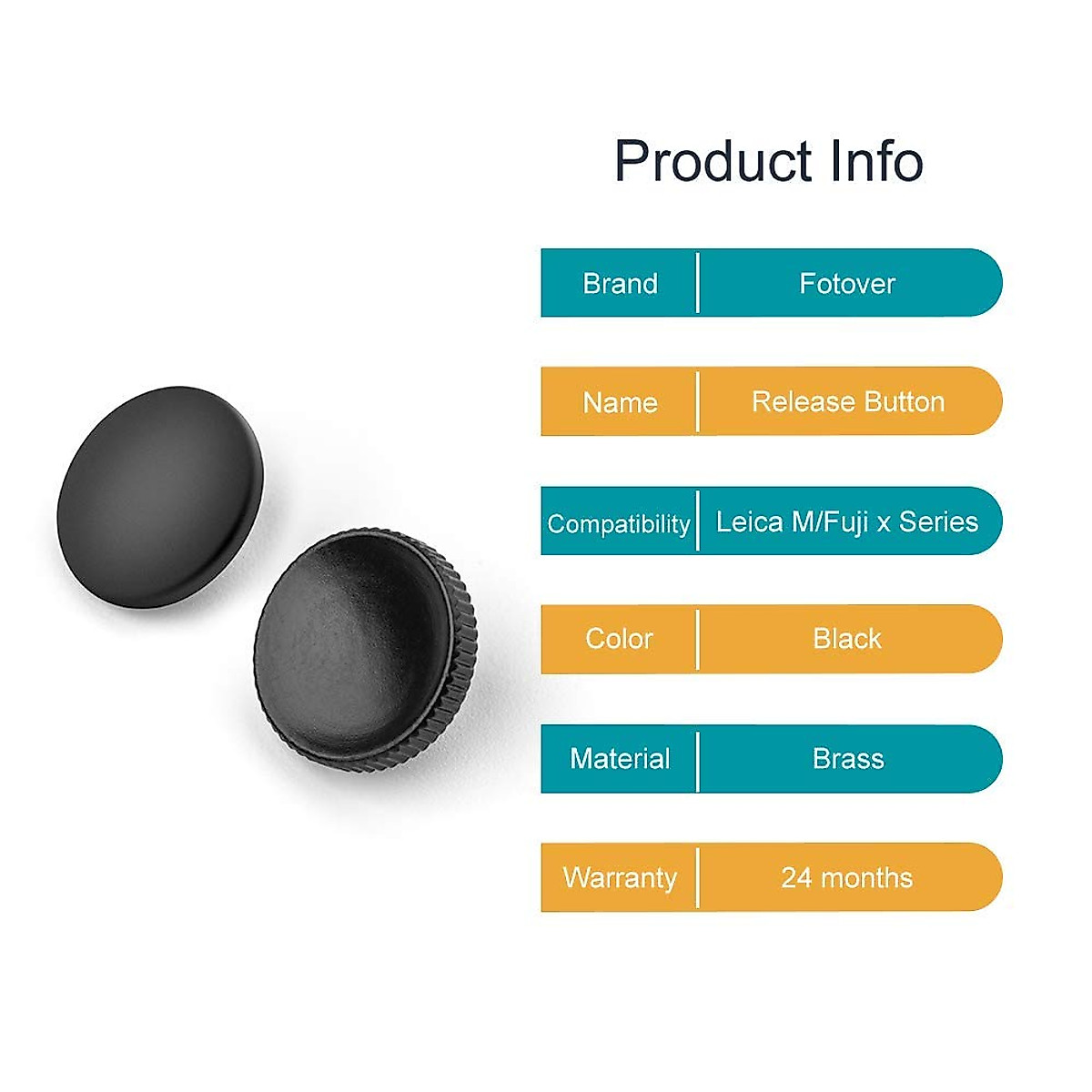 Metal Brass Soft Release Button Shutter Release Button Compatible with Fujifilm XT20 X100F X-T2 X100T X-PRO2 X-T10 X-PRO1 X-E2S X100 X100S X10 X20 X30 X-E1 X-E2 STX-2, Black