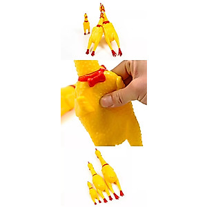Screamin' Chicken Dog Toy with Squeaker, Durable & Interactive, 15.75 Inch - Perfect for Small, Medium & Large Dogs - American Owned Small Business