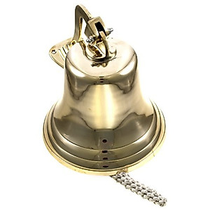 11" Brass Ship Bell Polished Nautical - Jumbo Bells