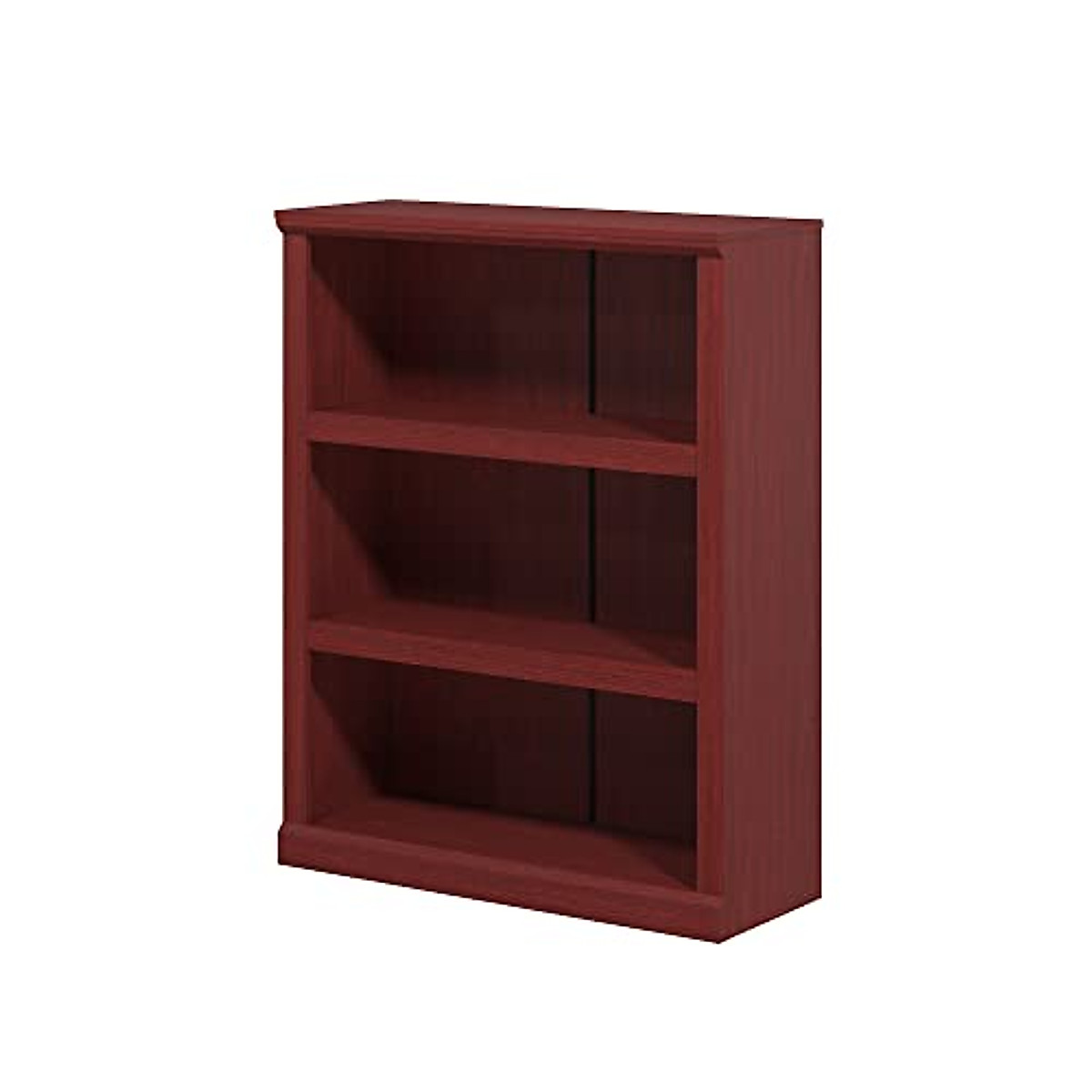 Panana Wooden Bookcase, 2/3/5 Tier Cube Shelves Adjustable Shelf Bookself Storage Organizer Display Shelf Free Standing Unit for Living Room Home Office (Cherry, 3-Tier)