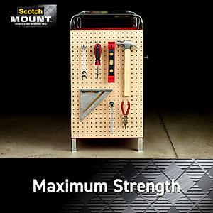 Scotch 414H-ST 051141397252 Extreme Mounting Tape, 8 Strips, Black