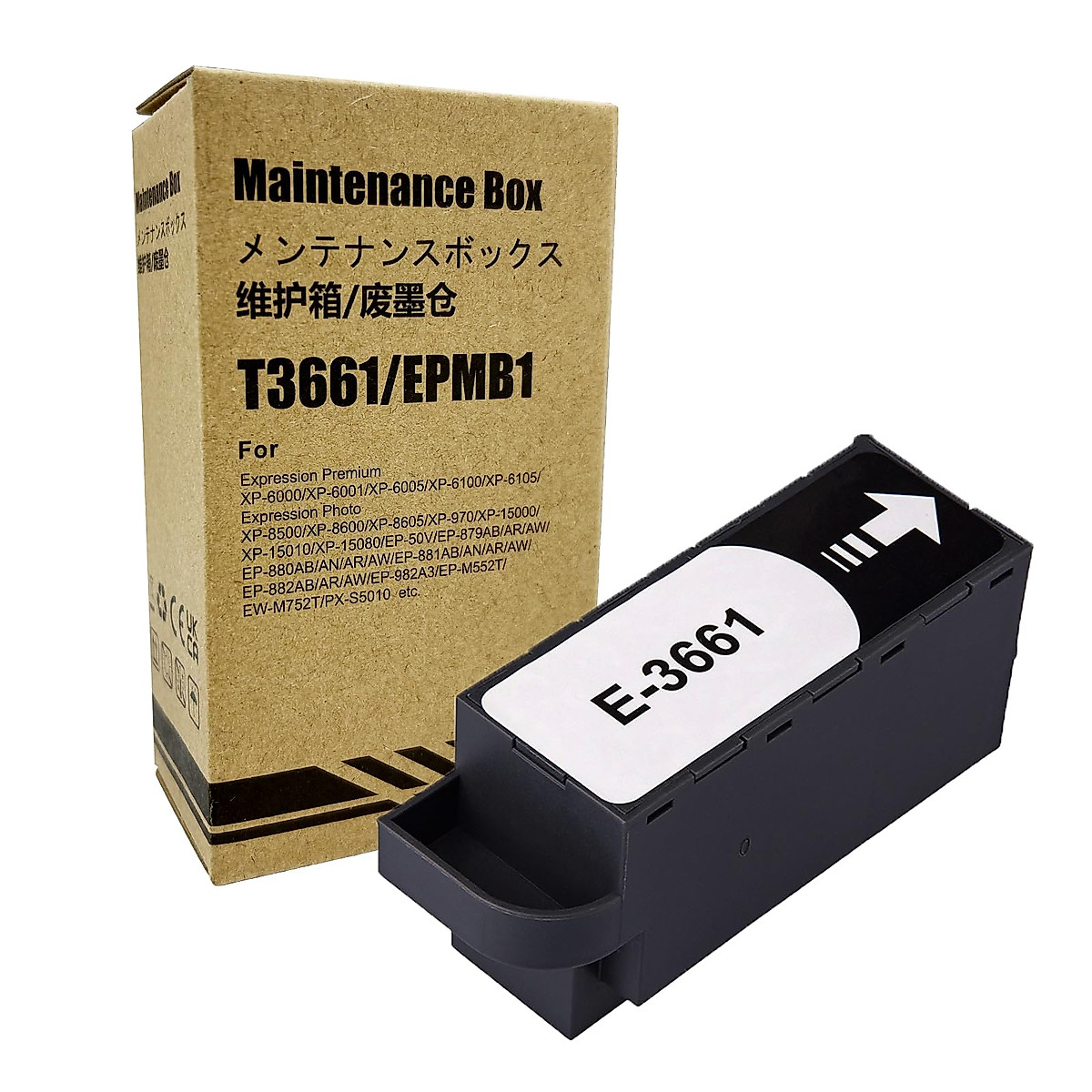 COCADEEX Remanufactured Ink Maintenance Box Replacement for T3661 or C13T366100,Work with Expression Photo XP-8500 XP-8600 XP-15000 XP-6000 XP-6100 XP-970 Printer