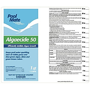 Pool Mate 1-2150-04 50 Pool Algaecide, 4-Pack