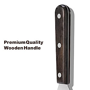 Rainspire Fish Spatula Stainless Steel for Nonstick Cookware, Slotted Fish Turner Spatula with Sloped Head Design, Metal Spatula Griddle Spatula For Flipping Delicate Food, Fish, Egg, Patties, Fries