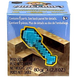Minecraft Mini Elementals Cave Exploration Set and Environment Accessory with Moldable Sand for Added Creativity, Creative, Hands-on Biome Build Toy, Gift for Minecraft fans Age 6 Years and Older