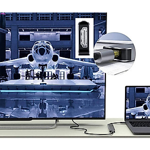 BEST CABLE USB C Hub Multiport Adapter - 6 in 1 Portable with 4K HDMI Output, 2* USB 3.0 Ports, SD/TF Card Reader,USB C 100W PD, Compatible with MacBook Pro, XPS More USB C Devices