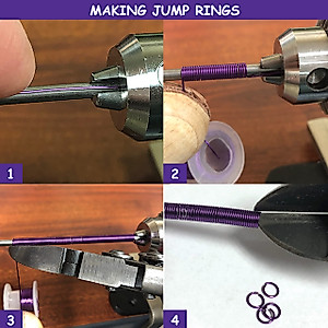 The Beadsmith EZ Coiler Pro – Wire Elements – Includes Mountable Base, 2 Mandrels, Chuck Key, Instructions, and a Storage Case – Create Jump Rings, Coiled Beads, Beaded Coils, and Spirals