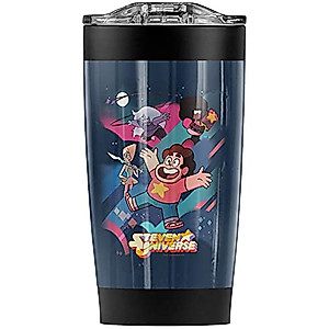 Logovision Steven Universe Group Shot Stainless Steel Tumbler 20 oz Coffee Travel Mug/Cup, Vacuum Insulated & Double Wall with Leakproof Sliding Lid | Great for Hot Drinks and Cold Beverages