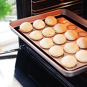 Silicone Baking Mat 3 Pieces, With 7.9 inch Pizza Spatula, Non-Stick Mat is Used to Make Baking Mats for Biscuits, Bread, Pizza, Macaroon and Various Pastries.