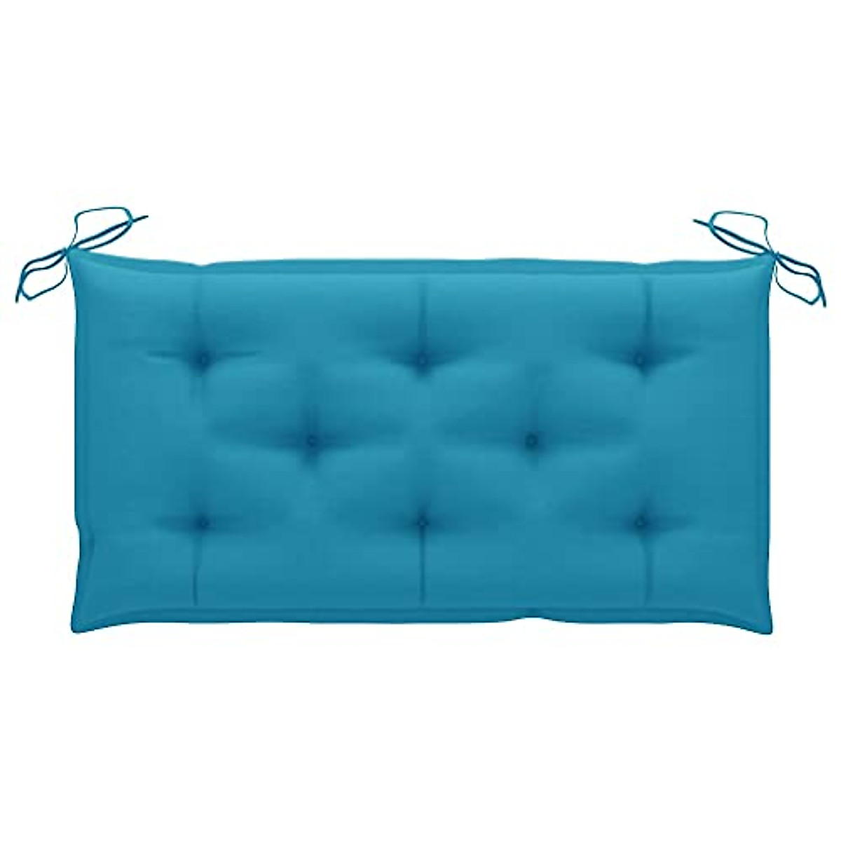 Natulvd Outdoor Wooden Bench with Cushion, Garden Park Bench Furniture, All-Weather Loveseat Bench for Patio, Lawn, Balcony, Yard, Porch - Blue