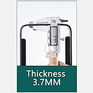 Halyuhn 15.7 inch Glass Bathroom Wall Shelf, Black Glass Shelf with Tempered Glass, Glass Floating Shelves for Bathroom, Rectangle Glass Shelf for Bathroom Organization and Storage (1 Tier)