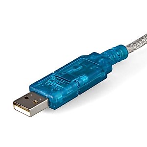 StarTech.com 3ft (91cm) 1-Port USB to RS232 DB9 Serial Adapter Cable, USB to Serial Adapter Cable - M/M