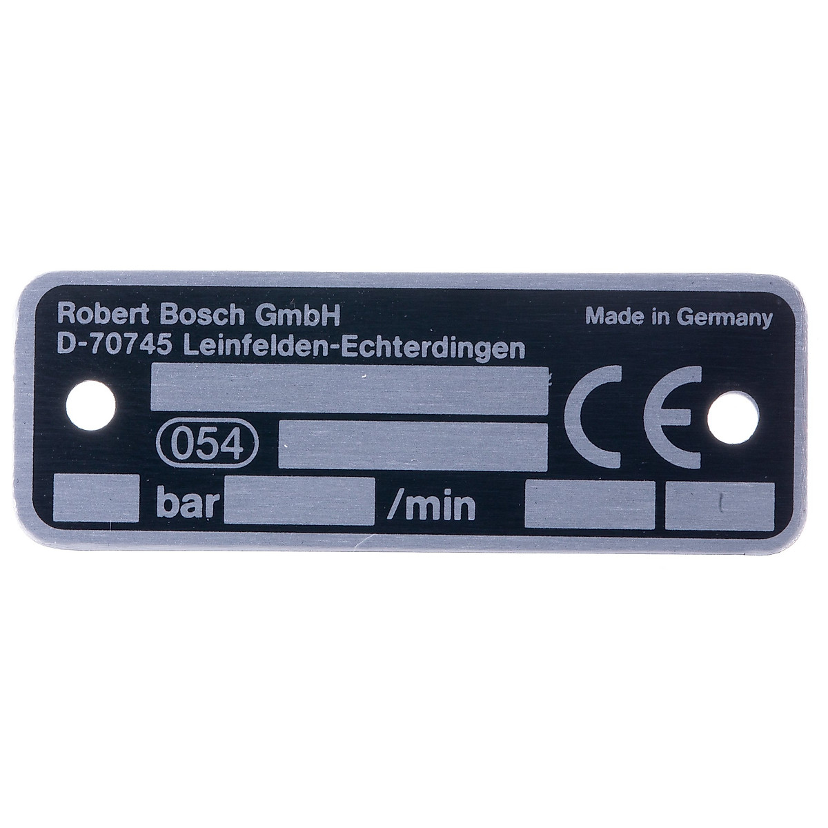 Bosch Parts 3601100001 Name Plate