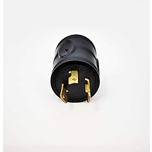 APEXSPORTS RV 30A Generator Adapter L5-30P Male to TT-30R Female Connector.