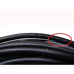 Monoprice 50ft Super VGA M/M CL2 Rated (For In-Wall Installation) Cable w/ Ferrites (Gold Plated)