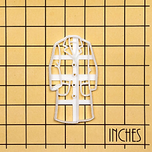 Laboratory Coat cookie cutter, 1 piece - Bakerlogy