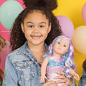ADORA Amazon Exclusive Amazing Girls Collection, 18” Realistic Doll with Mermaid Outfit, Birthday Gift for Kids and Toddlers Ages 6+ - Mermaid Millie!