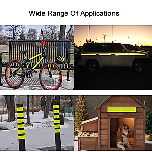 BERTAPES Yellow Reflective Tape,DOT-C2 Outdoor Safety Tape,High Viscosity, Waterproof, Fade Resistant,Durable,Reflector Conspicuity,Weather and Moisture Resistant,2 in × 20 FT