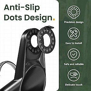 Titanker Upgraded Bike Trailer Hitch for Schwinn, Bike Trailer Coupler Bike Trailer Attachment for Instep, Bike Trailer Adapter for Cargo Trailer (2 PCS-Black)