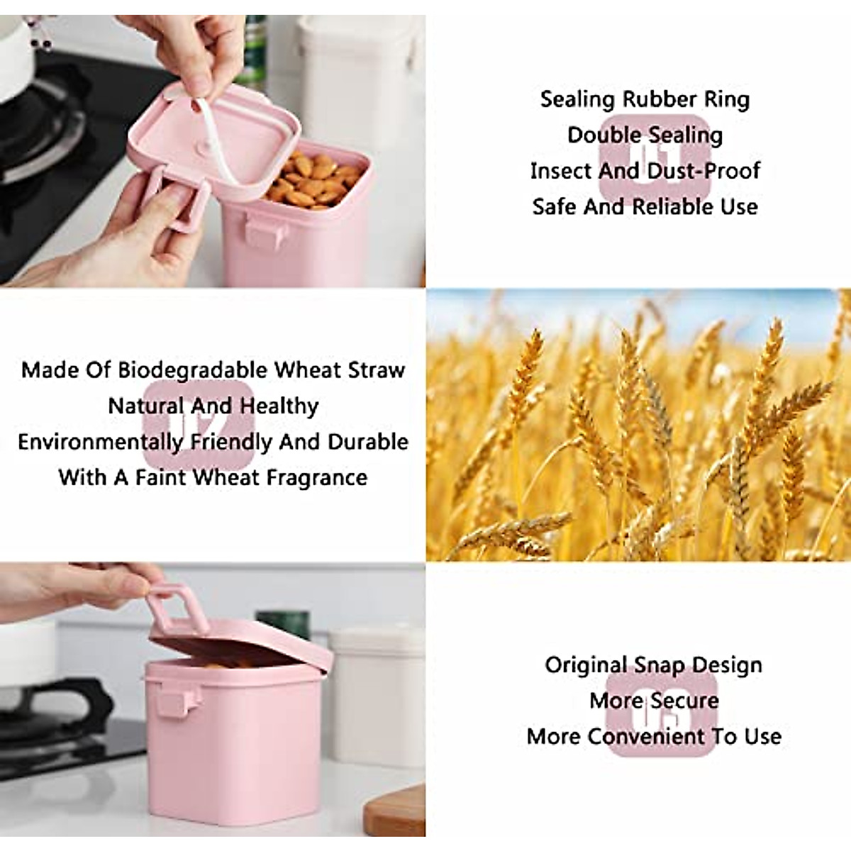 Flowerhug Bento Box Lunch Box Bento Boxes Home Stackable 3 Layer Japanese Compartments Cute Lunch Box Accessories With Bag Microwave SafeBPA-Free