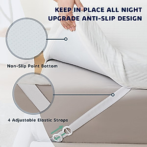 Homemate Memory Foam Mattress Topper Full, 3 Inch Gel Cooling Mattress Pad High Density Foam Firm Mattress Topper, Soft Pressure Relieve Bed Topper CertiPUR-US, Non-Slip Removable & Washable Cover