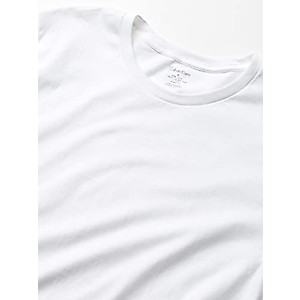 Calvin Klein Men's Cotton Classics 5-Pack Undershirts, 5 White Crewneck, Large