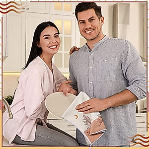 Frienda 4 Pieces Leaves Kitchen Towels 16 x 24 Inch Dish Towels Bathroom Hand Towels Set Absorbent Hand Drying Cloth Hand Towels for Kitchen Bathroom (Casual Style)