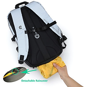 Cycoulers Reflect 360 safety Highly Reflective Water Resistant Backpack/Rucksack,20L with laptop compartment Great for Travel, Commuting,Sports,Cycling