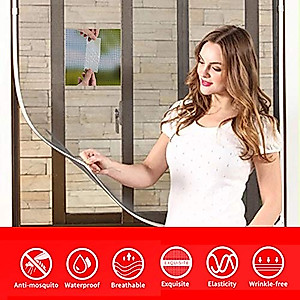 Window Screen Repair Kit Tape Fiberglass Repair Kit for Window Screen and Screen Door Tears Holes 3-Layer Strong Adhesive Window Screen Mesh Repair Waterproof Screen Repair Kit（2"×80 "）Grey