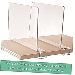 CAXUSD 2pcs Plastic Partitions Closet Shelf Abs Closet Dividers Plastic Wardrobe Dividers