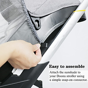Baby Stroller Netting Cover Compatible with Doona, Breathable Encrypted Stroller Full Cover Net fit Doona, Portable Durable & Easy Fitting Infant Sunshade Compatible with Car Seat & Stroller