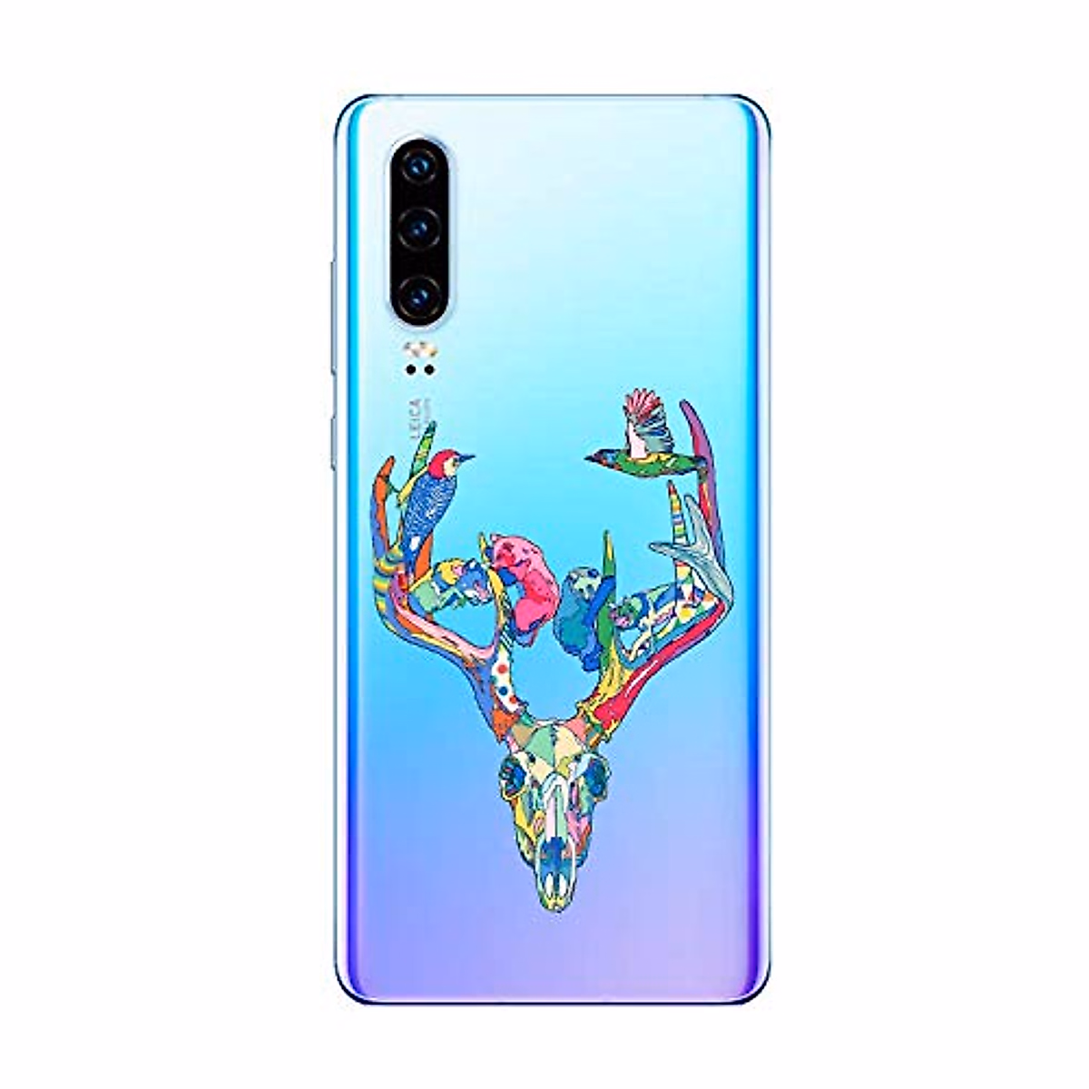 Suhctup Case Compatible with Huawei Nova 2 Plus Transparent, Protective Case Silicone Gel TPU Bumper Fashion Drawings Protective Skin Ultra Inches Anti Shock Case for Huawei Nova 2 Plus (8)