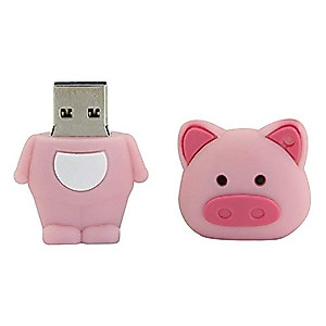 Aneew 16GB Pendrive Cute Pink Pig Animal Model USB Flash Drive Memory Stick U Disk Thumb Gift