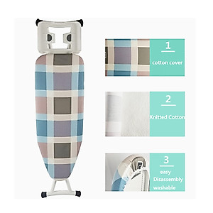 Ironing Board, Non-Slip Foldable Ironing Stand, Ironing Board with Iron Rest Features, Extra Wide Countertop Ironing Board, Adjustable Height, Home Ironing Board