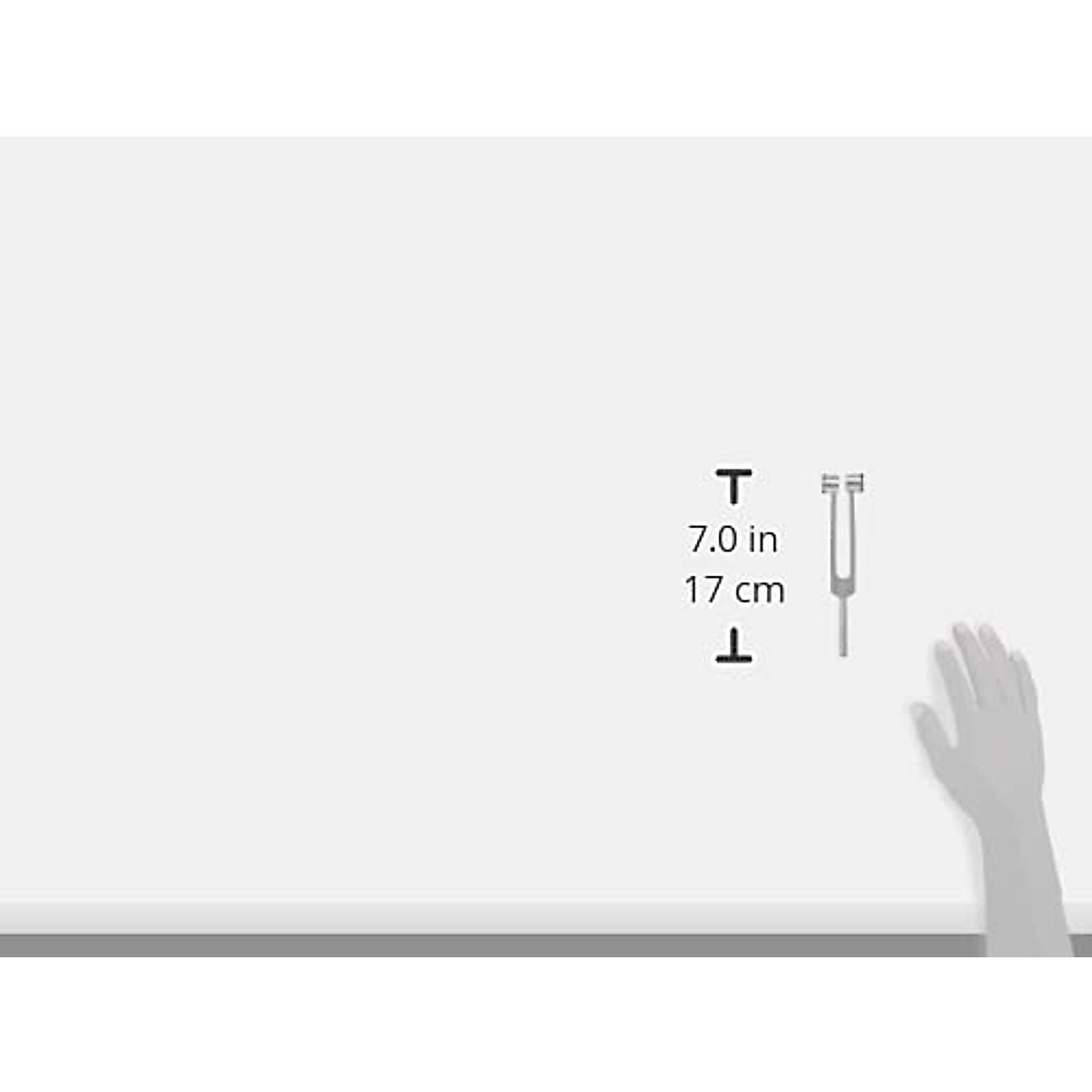 Baseline-12-1467 Aluminum Clinical Grade Nerve/Sensory Tuning Fork, 256 CPS, Weighted