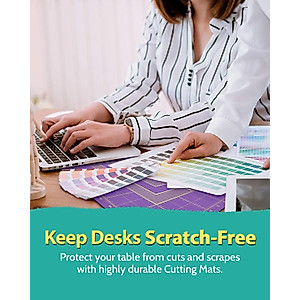 G+ Self-Healing Cutting Mat - True A1 24 x 36" (26 x 38" Full) Eco-Friendly, Double-Sided, Non-Slip, Rotary Cutting Board for Sewing, Arts and Crafts for School Projects, Businesses, and Giveaways