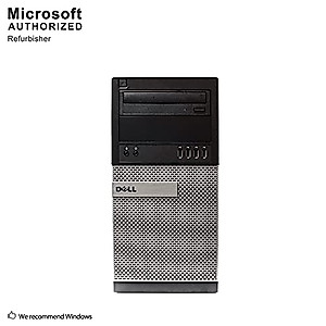 Dell Optiplex 9010 Desktop Tower PC, Intel Quad Core i5 (3.40GHz) Processor, 16GB RAM, 2TB Hard Drive, Windows 10 Professional, DVD, HDMI, Bluetooth, Keyboard, Mouse, WiFi (Renewed)