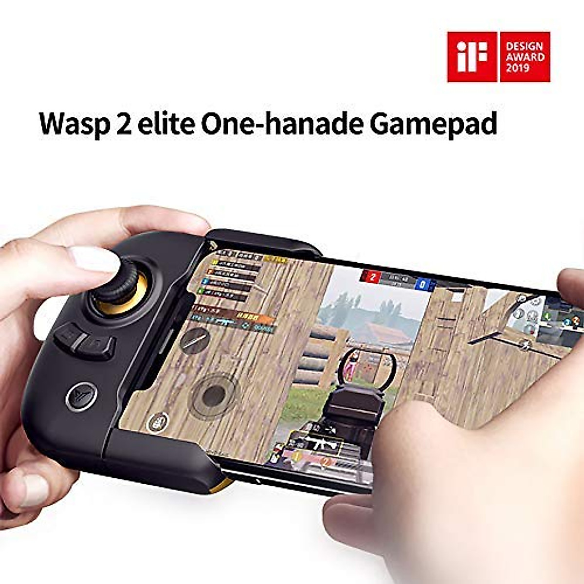 Flydigi Wasp 2 Elite One-Handed Mobile Gaming Controller for Android for FPS Gaming