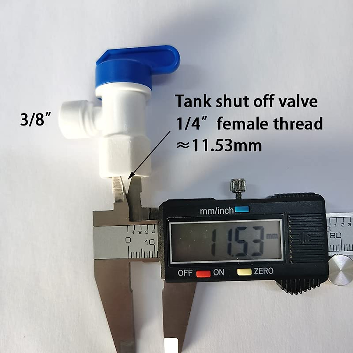 Malida Tank Ball Valve 1/4" FPT by 1/4" ,3/8" OD Tubing quick connector for RO Water Reverse Osmosis Filter system set of 4