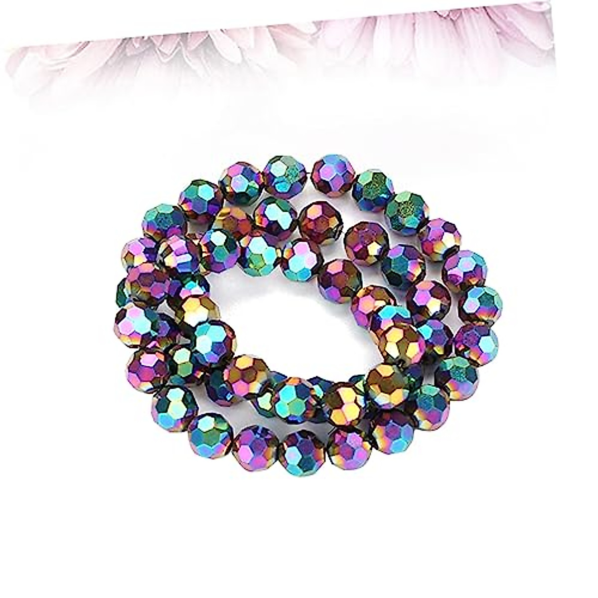 TEHAUX 192pcs DIY Kits Bulk Bracelets Loose Beads for Jewelry Making Beads in Bulk Gemstones Bulk Bracelet Beads DIY Beads Beading Kits Crafts Scattered Beads Bead Chain Colorful Gasket