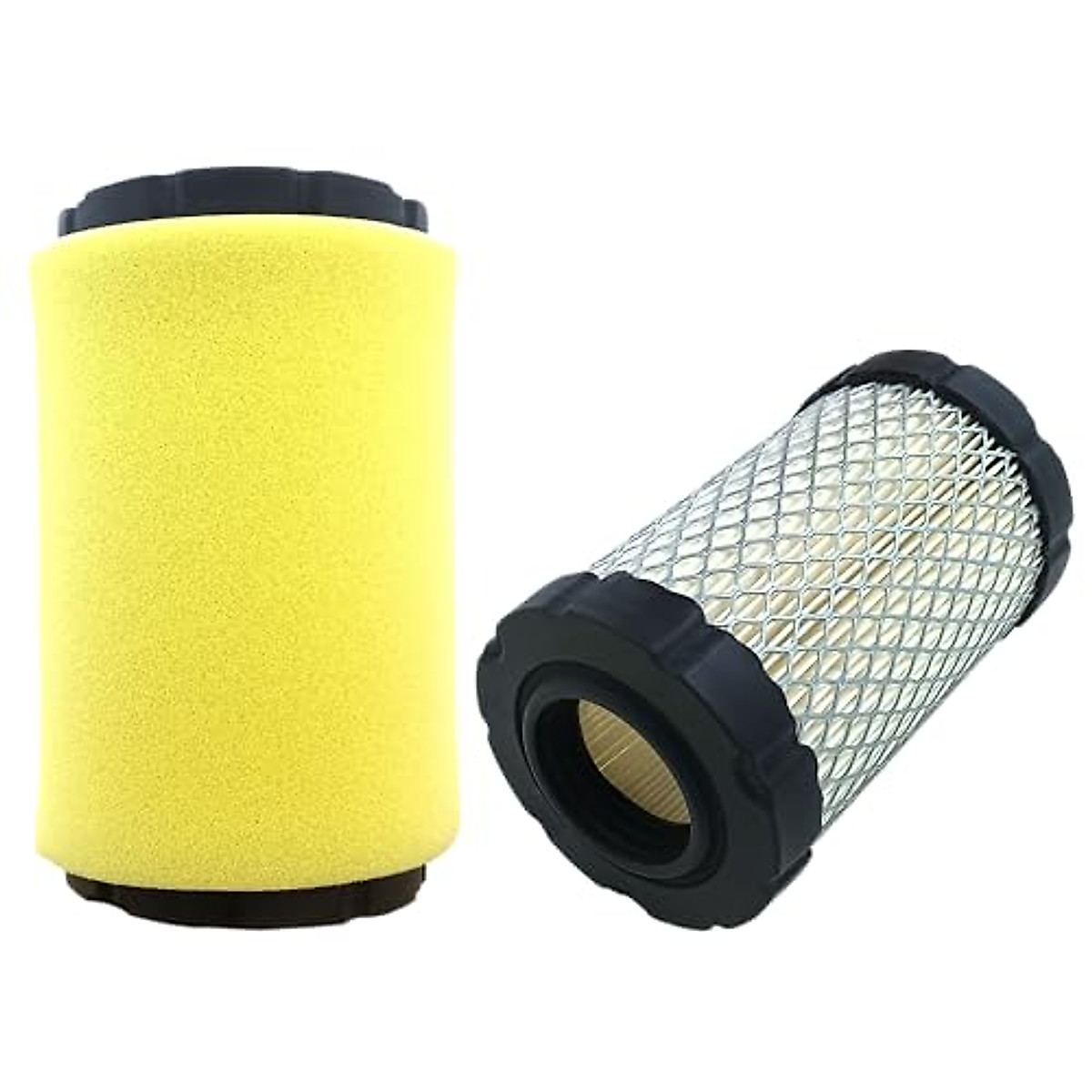 793569 Air Filter Compatible Briggs and Stratton 793685 Craftsman John-Dere GY21055 MIU11511 for B&S 18.5hp 19.5hp 20hp 21hp Enginee 42" 46" Husqvarna LA125 D120 Lawn Mower Tractor Pack of 2