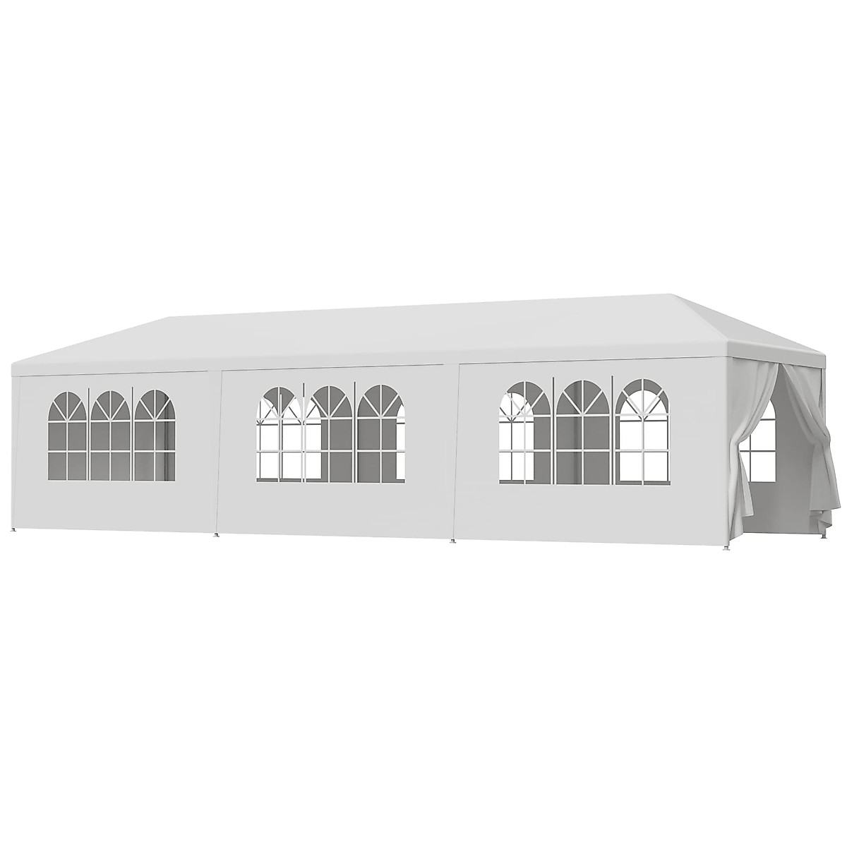 BBBuy 10'x30' Outdoor Party Wedding Tent Canopy Waterproof Camping Gazebo BBQ Shelter Pavilion Heavy Duty, 8 Removable Sidewalls (10x30)